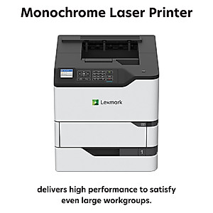 Lexmark MS820 MS821dn Laser Printer - Monochrome - 1200 x 1200 dpi Print - Plain Paper Print - Desktop - 55 ppm Mono Print - A6, Oficio, Envelope No. 7 3/4, Envelope No. 9, B5 (JIS), A4, Legal, A5, Le