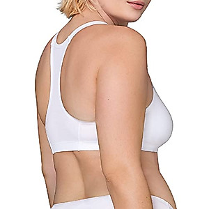 Fruit of the Loom Women's Spaghetti Strap Cotton Sports Bra-All-Day Comfort & Easy Movement, Petite Modern Camo/White/Black Hue/Blushing Rose with Black/Charcoal/Black Hue, 42