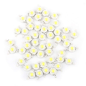 High Power Led Chip, LED Chip Bulb, Light Beads, 1w White Super Bright SMD Cob Light Emitter Components Diode Bulb Lamp Beads for DIY Lighting (Cool White)
