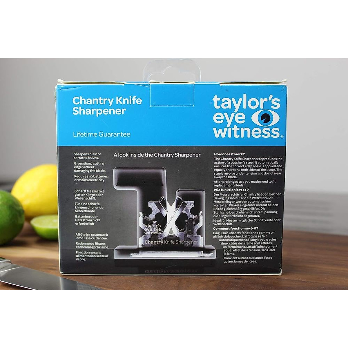 Taylor's Eye Chantry Knife Sharpener, White