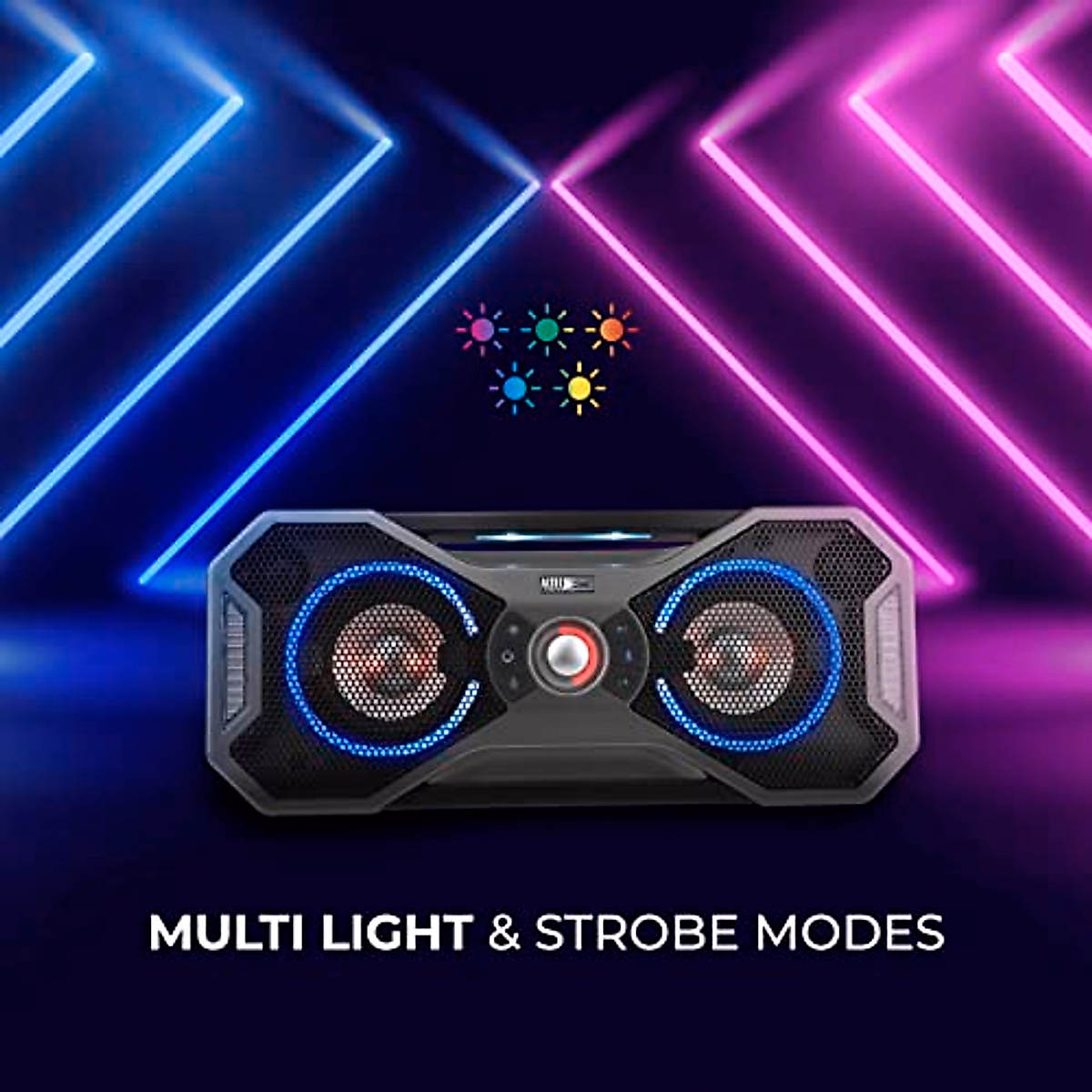 Altec Lansing Mix 2.0 - Waterproof Bluetooth Speaker with Strong Bass, Portable Speaker for Travel & Outdoor Use, 100 Foot Range & 20 Hour Playtime