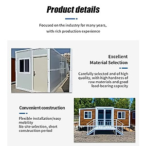 Compact Portable Container Home 20ft Expandable Container House with Kitchen Bathroom 2 Bedrooms