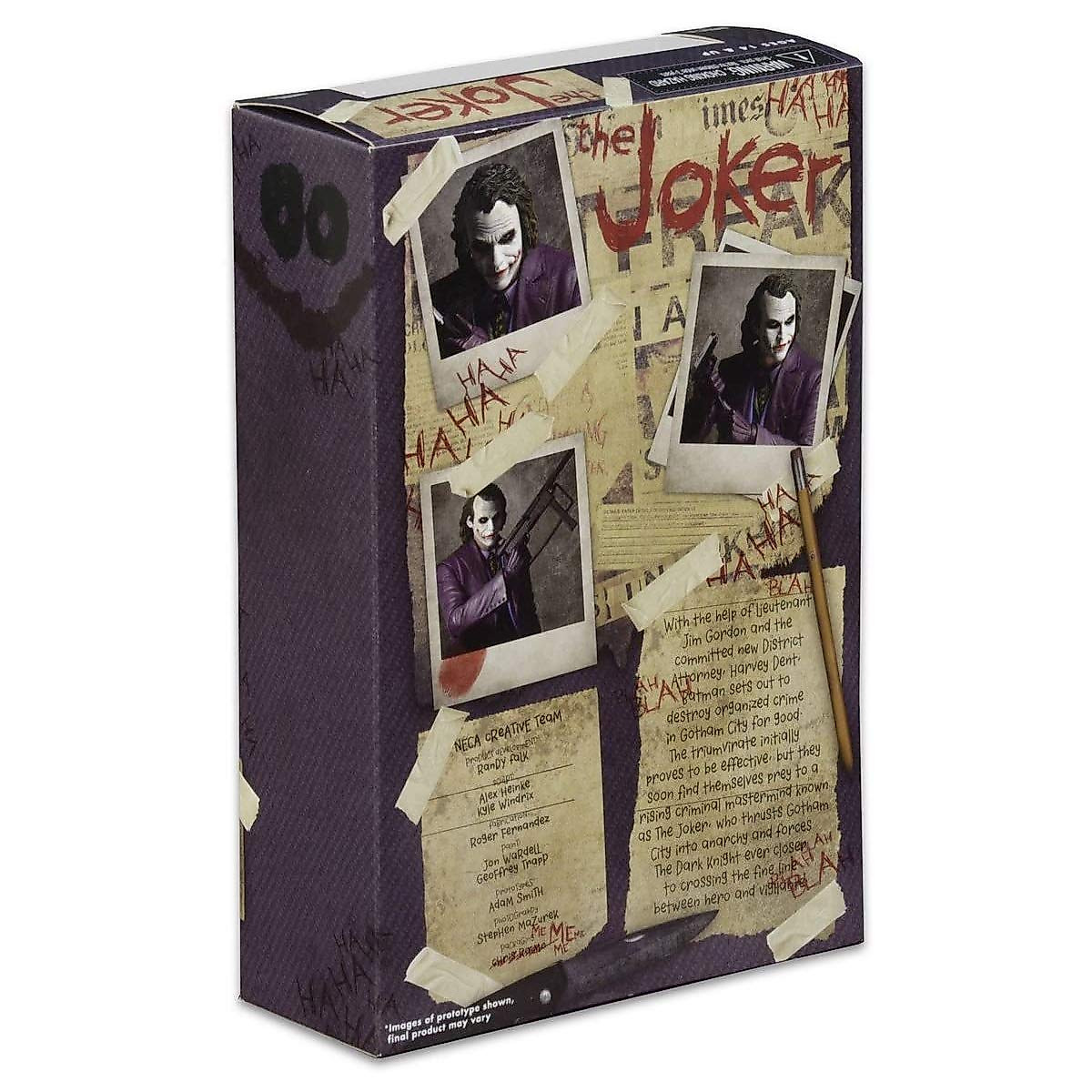 NECA, DC Comics, The Dark Knight Movie, the Joker [Heath Ledger] Exclusive Action Figure, 7 Inches