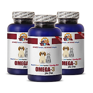 Joint Supplement for Cats - Omega 3 for Pets - CAT and Dog Treats - Premium Healthy Supplement - cat omega3-540 Softgels (3 Bottle)