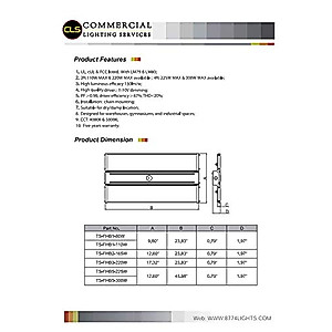 LED Linear High Bay Light 225W Warehouse Factory Light Dimmable 4G