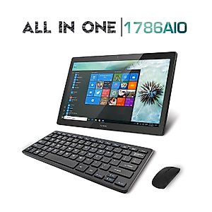 IVIEW 1786AIO All in One Computer IPS 1920 x 1080 Touch Screen, Intel Celeron, 4GB RAM, 64GB Storage (Supports HHD) WiFi