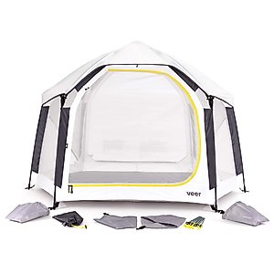 Veer Basecamp | JPMA Certified Portable Pop Up Play Yard/Play Pen for Babies, Toddlers and Kids | Indoor and Outdoor Use | Shade Canopy | Keeps Bugs Out | Playard Safety Certified