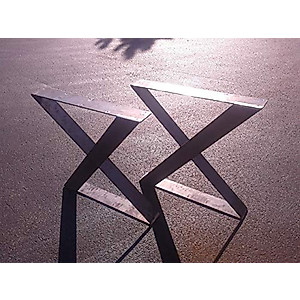 Metal Table Legs, HD Zig Zag Style - Any Size and Color