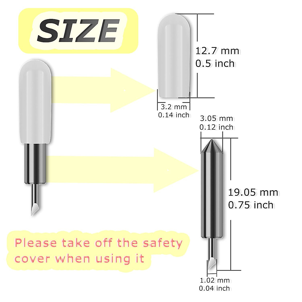 THANMAO 20 PCS Replacement Cutting Blades Compatible with Joy, Cut Vinyl Fabric Carbide Standard Blade Compatible with Joy Machine
