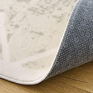 Leesentec Area Rugs Moroccan Geometric Stripe Rug for Living Room Bedroom Floor Mat Washable Rug Soft Non-Slip Carpet Imitation Cashmere Indoor Rugs Home Decor (YR22, 2' 7" x 3' 11" Rectangular)