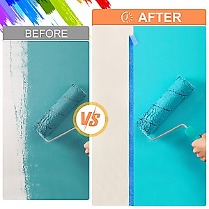 Blue Painter's Tape 3 Rolls, Multi Surface Masking Tape 0.7 Inch x 60 Yard, 180 Yard in Total, Painting and Decoration Supplies, Indoor and Outdoor Use