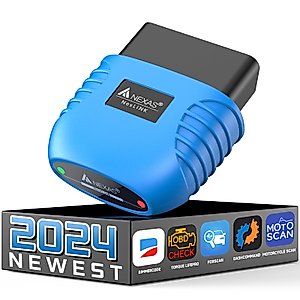 NEXAS NexLink OBD2 Scanner Bluetooth 5.0,Wireless Compatible with Third-Party Apps,Car & Motorcycle Universal Code Reader,Check Engine Fault OBDII Adapter Scan Tool for iOS, Android & Windows