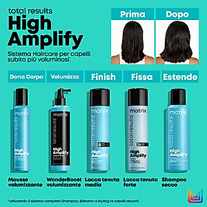 Matrix High Amplify Micro-Fine Dry Shampoo | Lightweight Dry Shampoo | For Volumizing Next Day Hair | For All Hair Types | 4 Fl. Oz. | Vegan