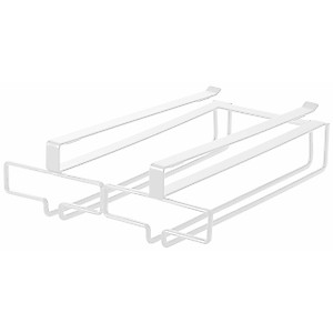 YAMAZAKI home 2464 Shelf Wine Glass Rack-Hanging Storage Holder, One Size, White