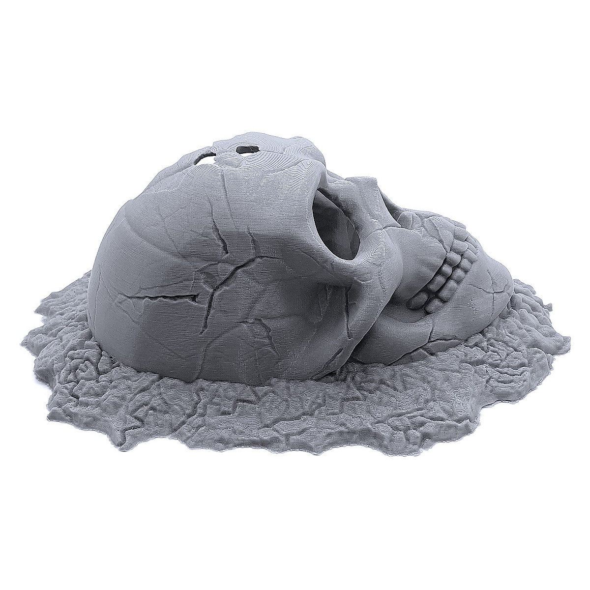 EnderToys Skull Cave, 3D Printed Tabletop RPG Scenery and Wargame Terrain for 28mm Miniatures Gray