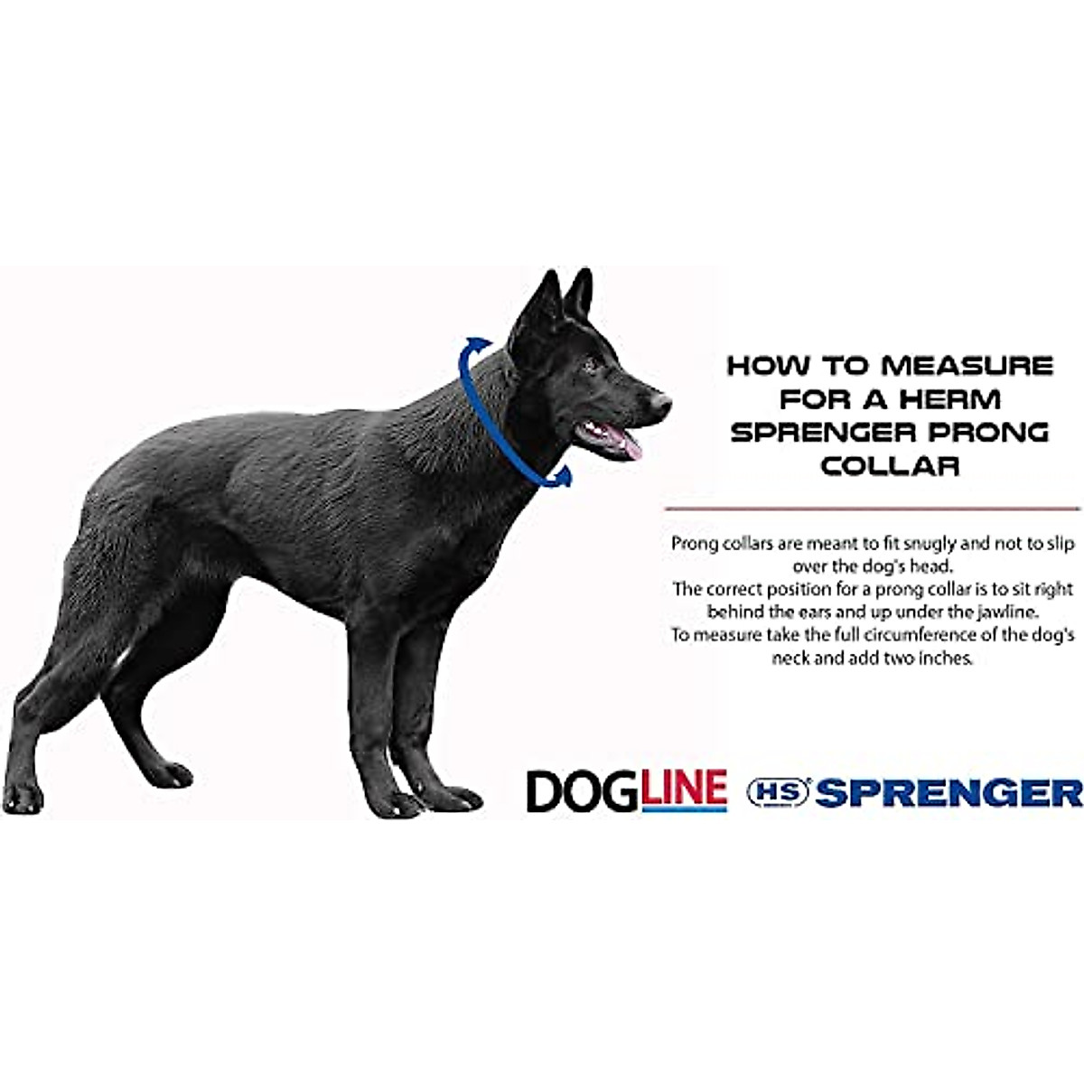 Herm Sprenger Stainless Steel Prong Dog Training Collar Ultra-Plus Pet Pinch Collar No-Pull Collar for Dogs Anti Pull Training Collar Made in Germany 3.2mm x 23in Medium
