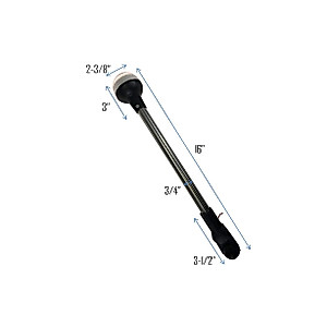 Pactrade Marine Fold Down Pontoon Boat LED 16" H All-Round Anchor Light White