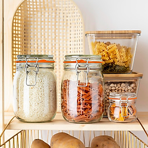 Rubber Seals for Glass Jars, 8 Pcs 4.5 Inch Rubber Gasket Ring Leak-Proof Elastic Silicone Gasket Sealing Rings Replacement Jar Seal Accessories for Mason Jars Lids, Canning Jar (Orange)