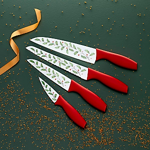 LENOX 895034 Holiday Printed Knives, Set of 4