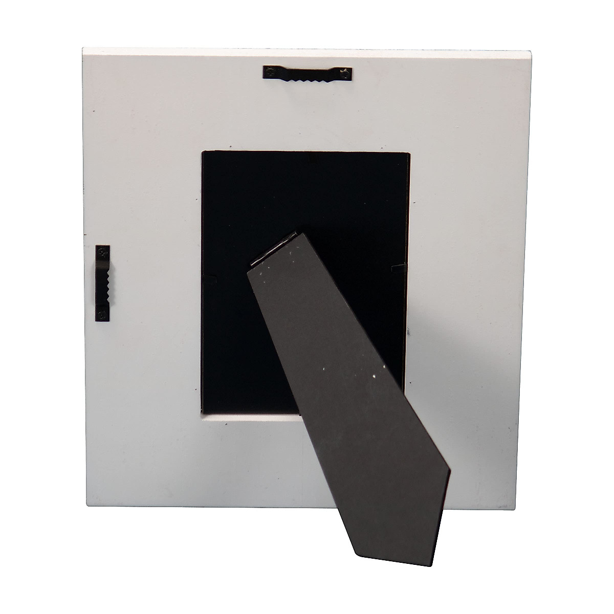 Foreside Home & Garden White Buffalo Plaid 4x6 Inch Wood Decorative Picture Frame