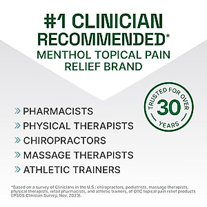 Biofreeze 13566 Professional Menthol Roll-On Pain-Relieving Gel 3 FL oz Green, Backache, Strains, Bruises, & Sprains, Pack of 3