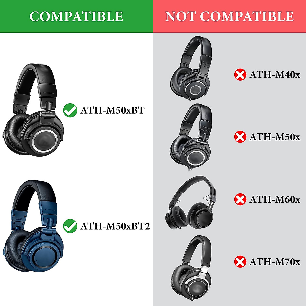 Geekria Audio Cable with Mic Compatible with ATH-M50xBT2 ATH-SR5, Pioneer SE-MS7BT Headphones Cable, 1/8" (3.5mm) to 3.5mm Replacement Stereo Cord with Inline Microphone (4ft/1.2m)