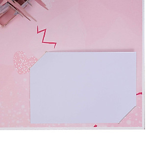 Pop of Art - Love Bunnies Valentines Day Pop Up Card, Handmade 3D Popup Greeting Cards for Valentines Day, Wedding, Anniversary, Love, Romance, Thinking of You, All Occasion | 5" x 7"