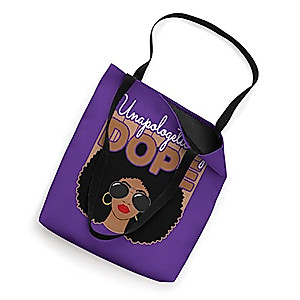 Unapologetically Dope Black Pride Afro American Purple Tote Bag