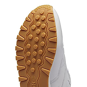 Reebok unisex adult Classic Leather Sneaker, Ftwr White/Pure Grey 3/ Rubber Gum-03, 11.5 Women 10 Men US