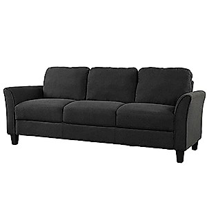Cotoala 3 Piece Living Room Sofa Set, Upholstered Sectional Couch Set, One Three-Seat Chair & Loveseat and Armchair, (1+2+3 ), Cement Gray