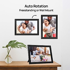 32GB FRAMEO 10.1 Inch Smart WiFi Digital Photo Frame 1280x800 IPS LCD Touch Screen, Auto-Rotate Portrait and Landscape, Share Moments Instantly via Frameo App from Anywhere