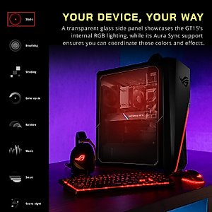 Asus 2022 ROG Gaming Desktop, Intel Core i7-12700F Processor, 32GB DDR4 RAM, 1TB PCIe SSD + 1TB HDD, NVIDIA GeForce RTX 3060 12G DDR6, Win 11 Pro, Black, 32GB Snowbell USB Card