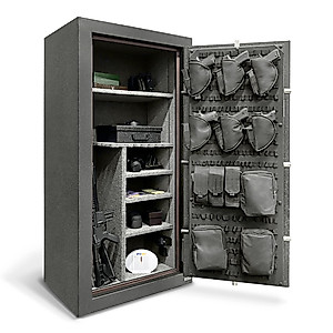 Stealth Essential Gun Safe EGS28 Special Edition FLAG Safe 28 Gun Capacity with 30 Minute Fire Protection California DOJ Approved Black