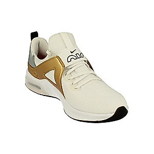 Nike womens WMNS Air Max Bella TR 5 Premium Shoes, White/Black-metallic Silver, 9