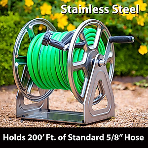 Liberty Garden Products 709-S2 Hose Reel, Stainless Steel