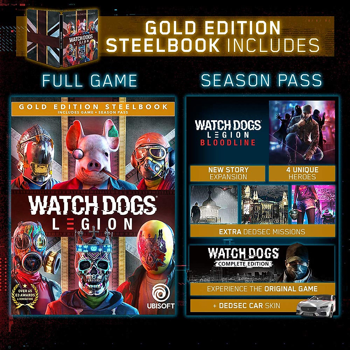 Watch Dogs Legion - Xbox One Gold Steelbook Edition Edition