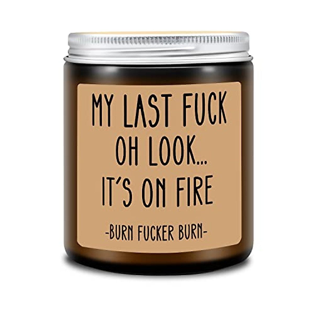 Scented Candles Gifts for Women, Lavender Scented Aromatherapy Candle for Women, Soy Wax Amber Jar Scented Candle, Great Birthday, Housewarming, Encouragement, Congratulation Gift for Female Friend