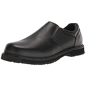 Dr. Scholl's Shoes Men's Winder II Work Shoe, Black Leather, 10.5 D(M) US