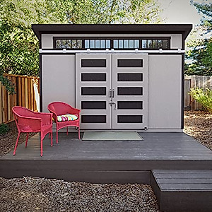 Handy Home Products Palisade 12x8 Do-it-Yourself Wooden Storage Shed with Floor