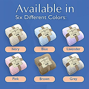 Continental Bedding - Super Soft Flannel Fleece Throw Blanket, Lightweight 320GSM, Great for Sofas, Couches, Beds, Camping, and Travel, The Whole Room Feels Soft and Cozy