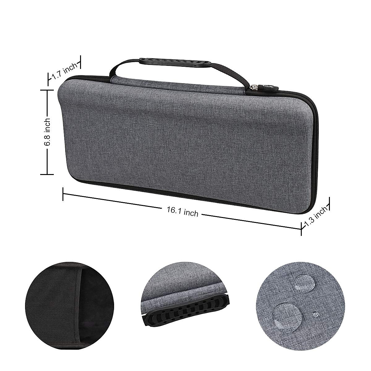 Aproca Hard Storage Travel Storage Case, for Logitech K780 Multi-Device Wireless Keyboard (Grey)