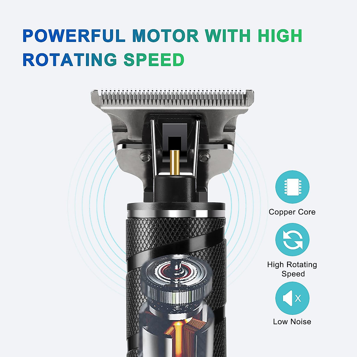 Ufree Hair Trimmer for Men, Beard Trimmer for Men Electric Razor Shavers Cordless Hair Clippers for Men, Zero Gapped T Blade Liners Grooming Hair Cutting Kit, Gifts for Men(Black)