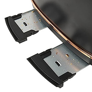 Haden 75083 DORSET 4 Slice Toaster, Wide Slot with Removable Crumb Tray and Settings, Black/Copper