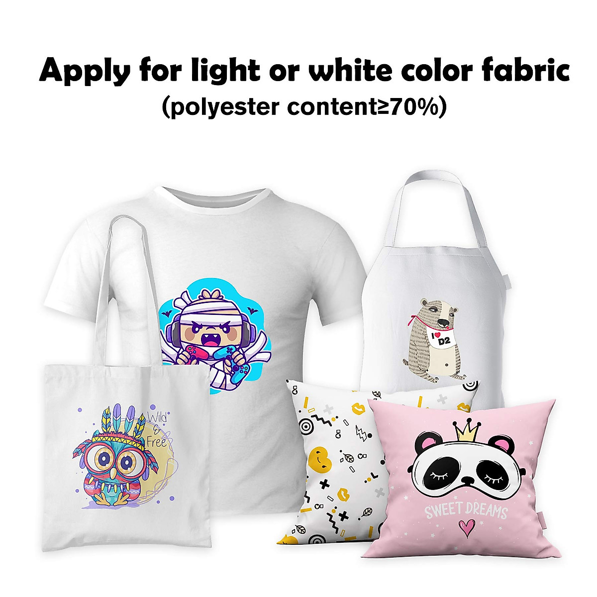 A-SUB Sublimation Paper 8.5x14 Inch for DIY Unique Christmas Gifts Compatible with Inkjet Printer which Match Sublimation Ink 100 Sheets