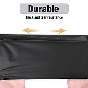 ZGORENDZ 2 Pack Rectangle Tablecloths 54 x 108 Inch Water Resistant Tablecloths Disposable Fabric Table Cover for Dining Table, Buffet Party and Camping, Black