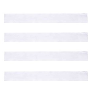 4 Pcs Blank Satin Sashes Plain Sashes Party Accessory for Graduation Wedding Party, Satin Sashes Pageant(White) Make Your Own Sash, 4 Pack (White sashes)