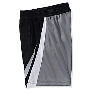 Nike Boys Dri-FIT Colorblock Athletic Shorts (Smoke Grey, 4)