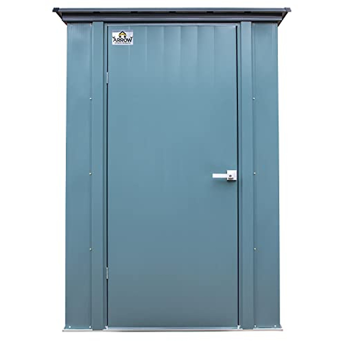 Spacemaker 4' x 3' Compact Outdoor Metal Backyard, Patio, and Garden Storage Shed Kit, Juniper Berry