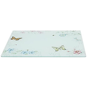 Lenox Butterfly Meadow Large Glass Cutting Board, 2.95 LB, Multi
