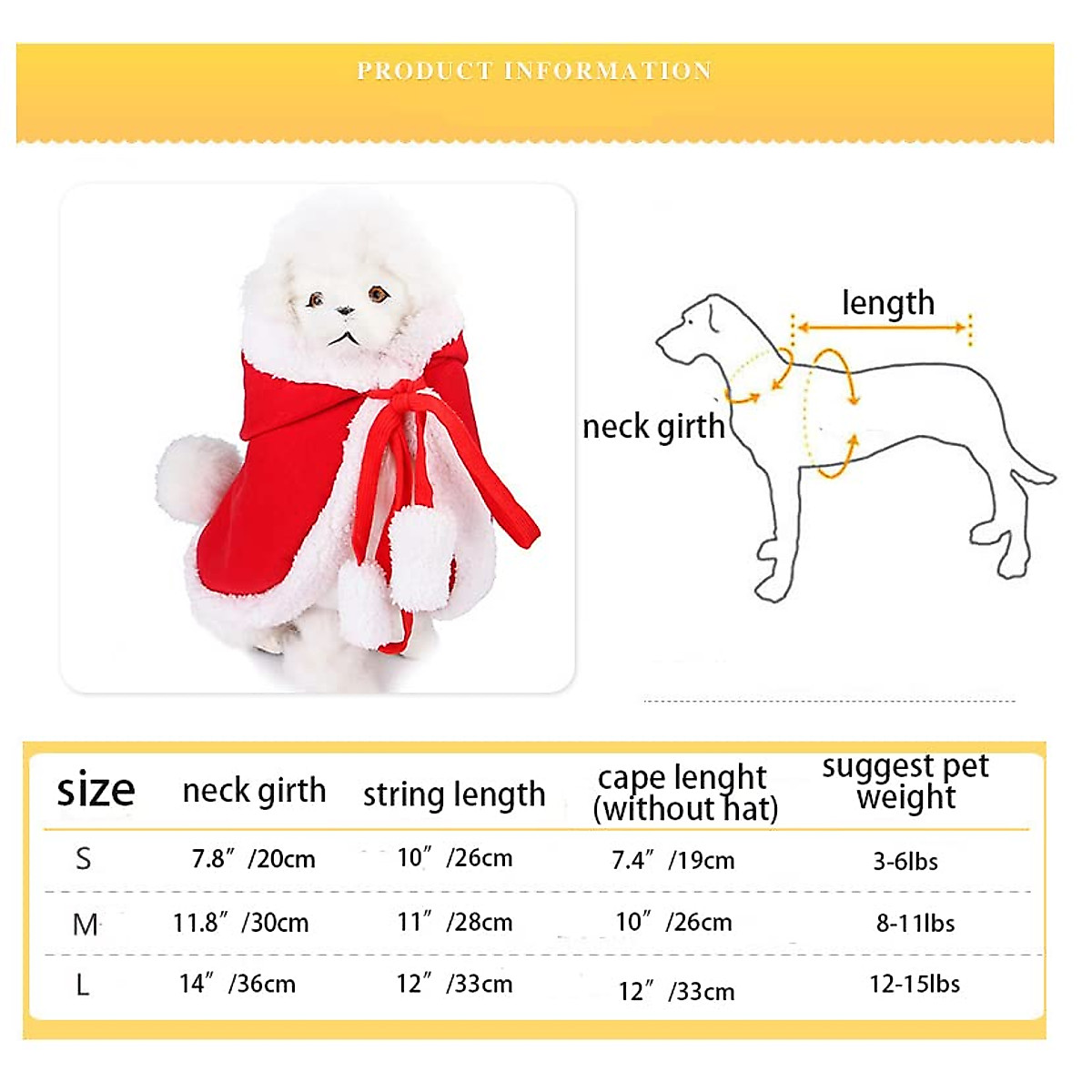 Cat Christmas Hooded Cloak Pet Dog Costume Cape with Hat Cute Kitten Puppy Red Poncho Santa Claus Cosplay Robe for Xmas Party